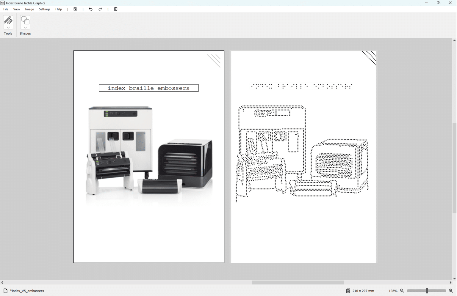Index Braille Tactile Graphics - Create graphics with ease